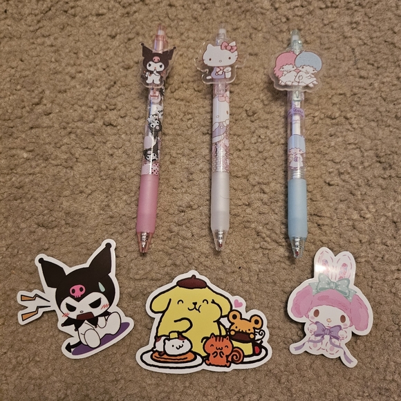 Office | Sanrio Hello Kitty Pens Kuromi My Little Twin Stars Pen | Poshmark